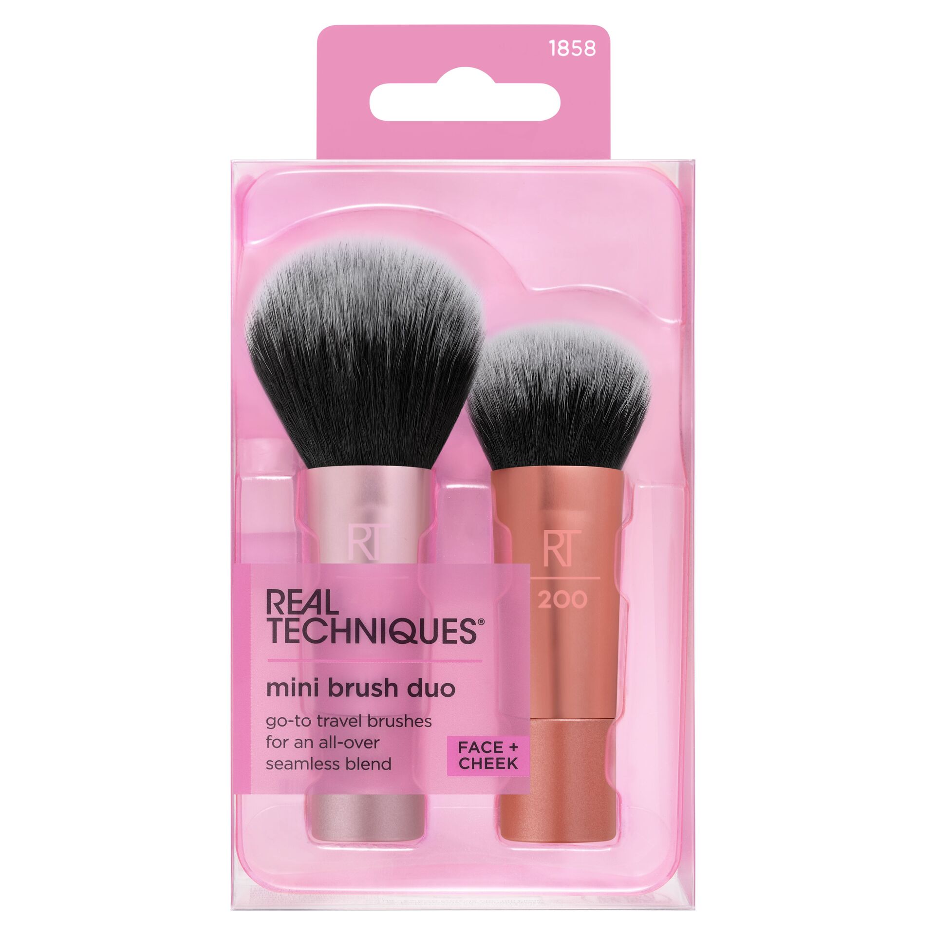 Real Techniques Mini Foundation og Blush Brush Duo | Vita.no