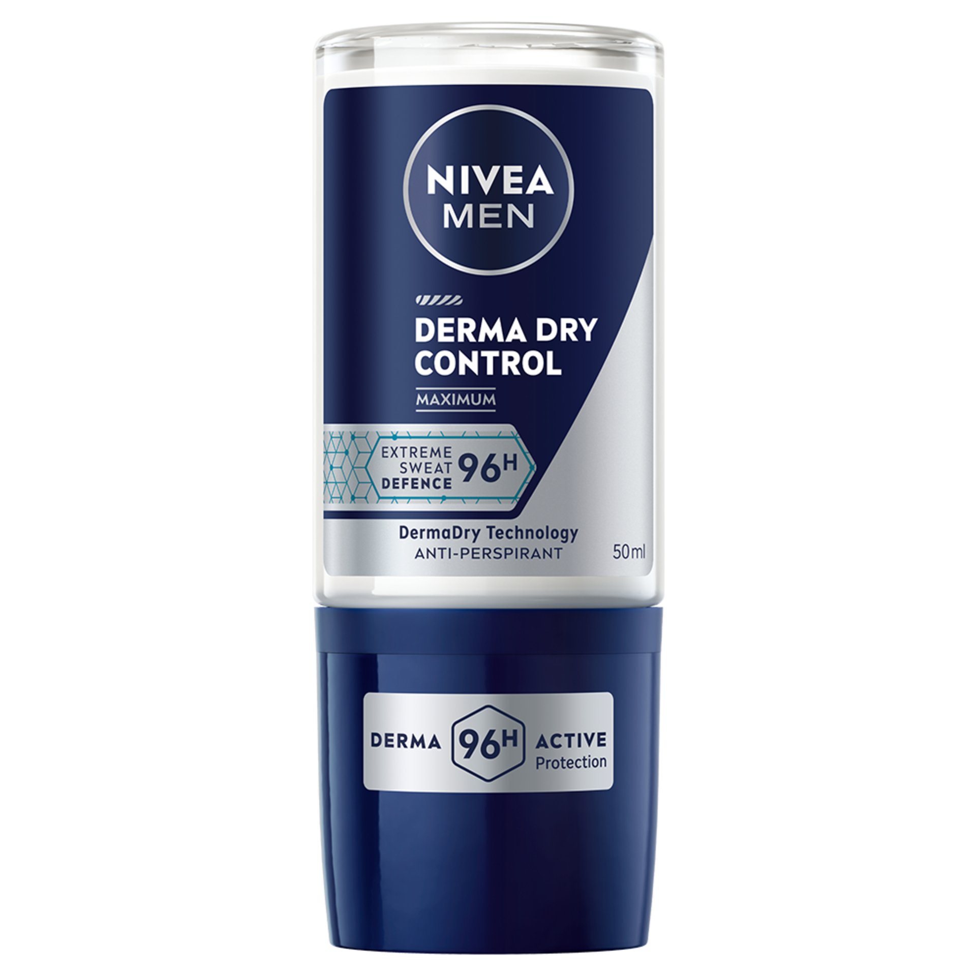 NIVEA Men Deo Derma Dry Control 96h Roll-on | Vita.no