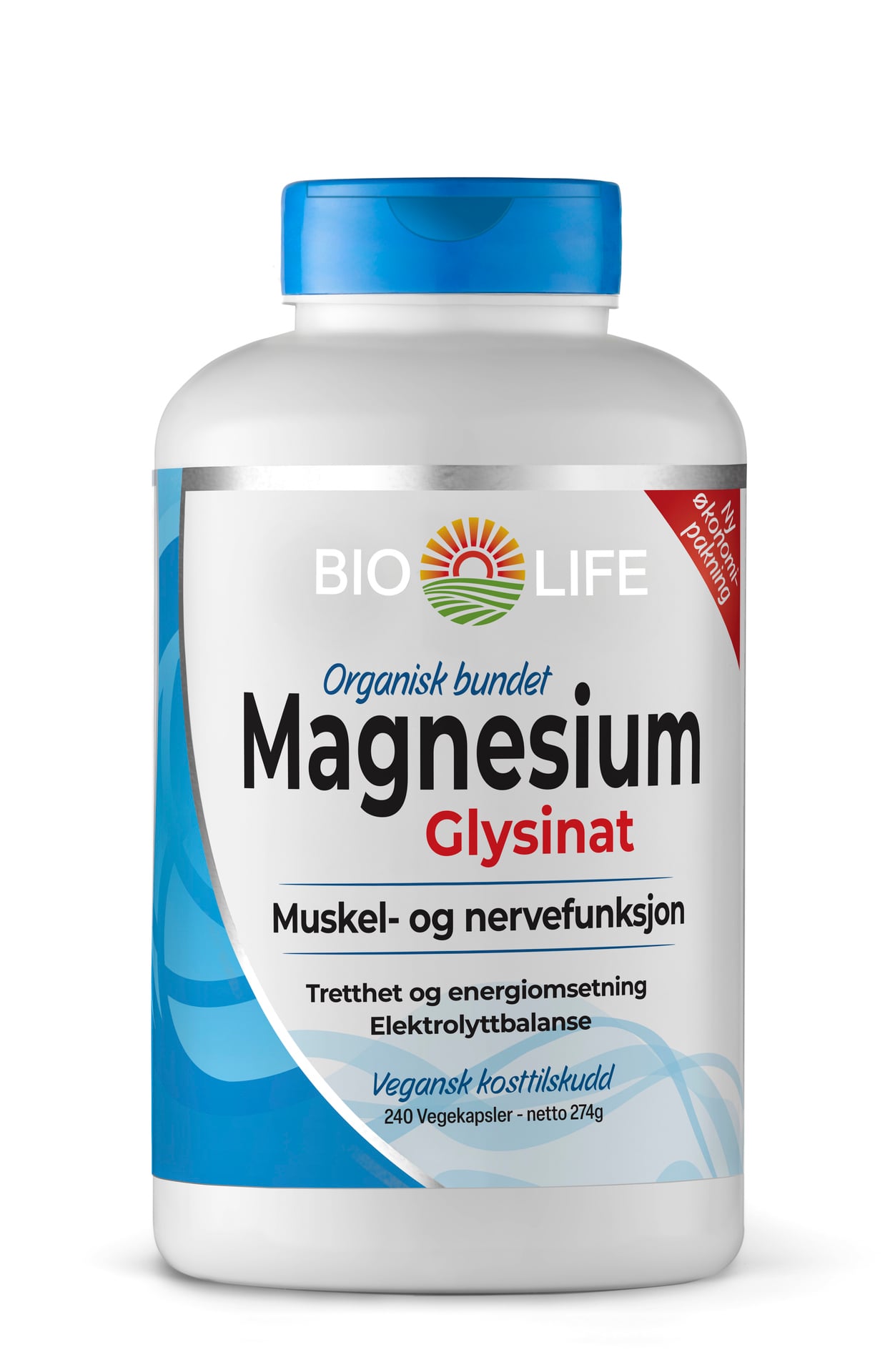 Bio Life Magnesium Glysinat 240kpsl | Vita.no
