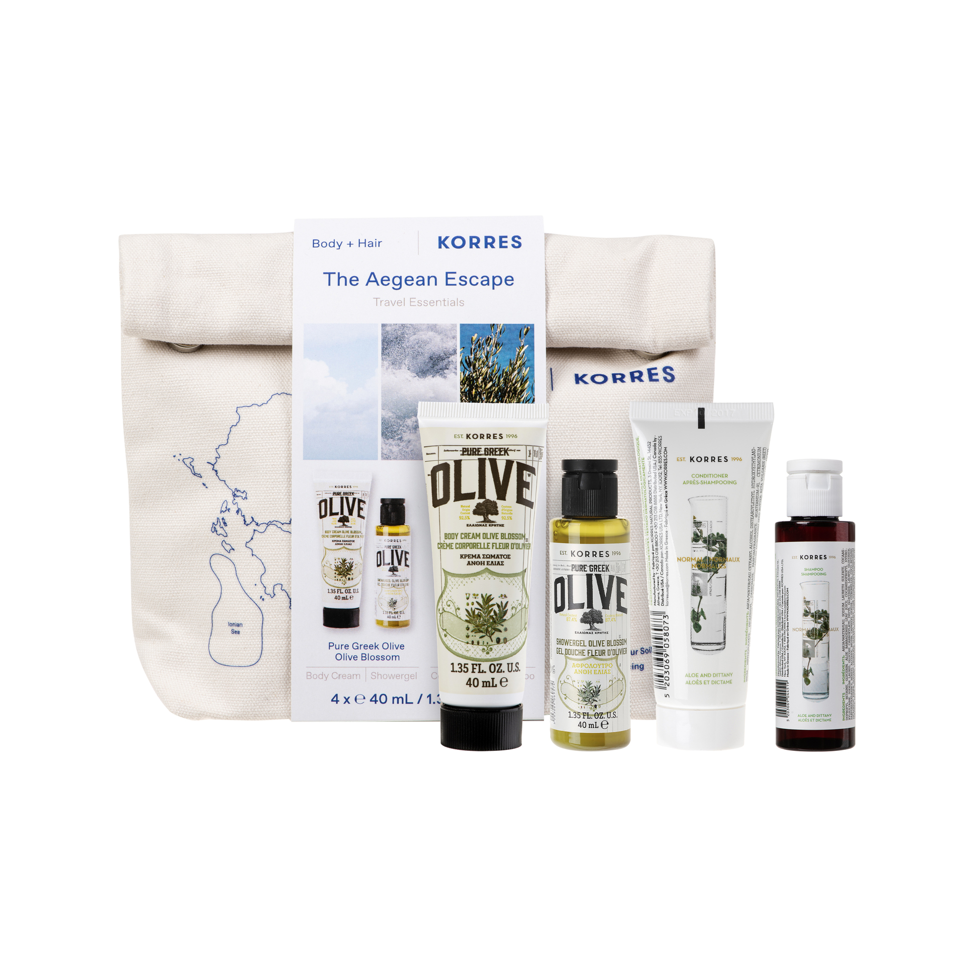Korres Travel Essentials Set – Hud- og hårpleie | Vita.no