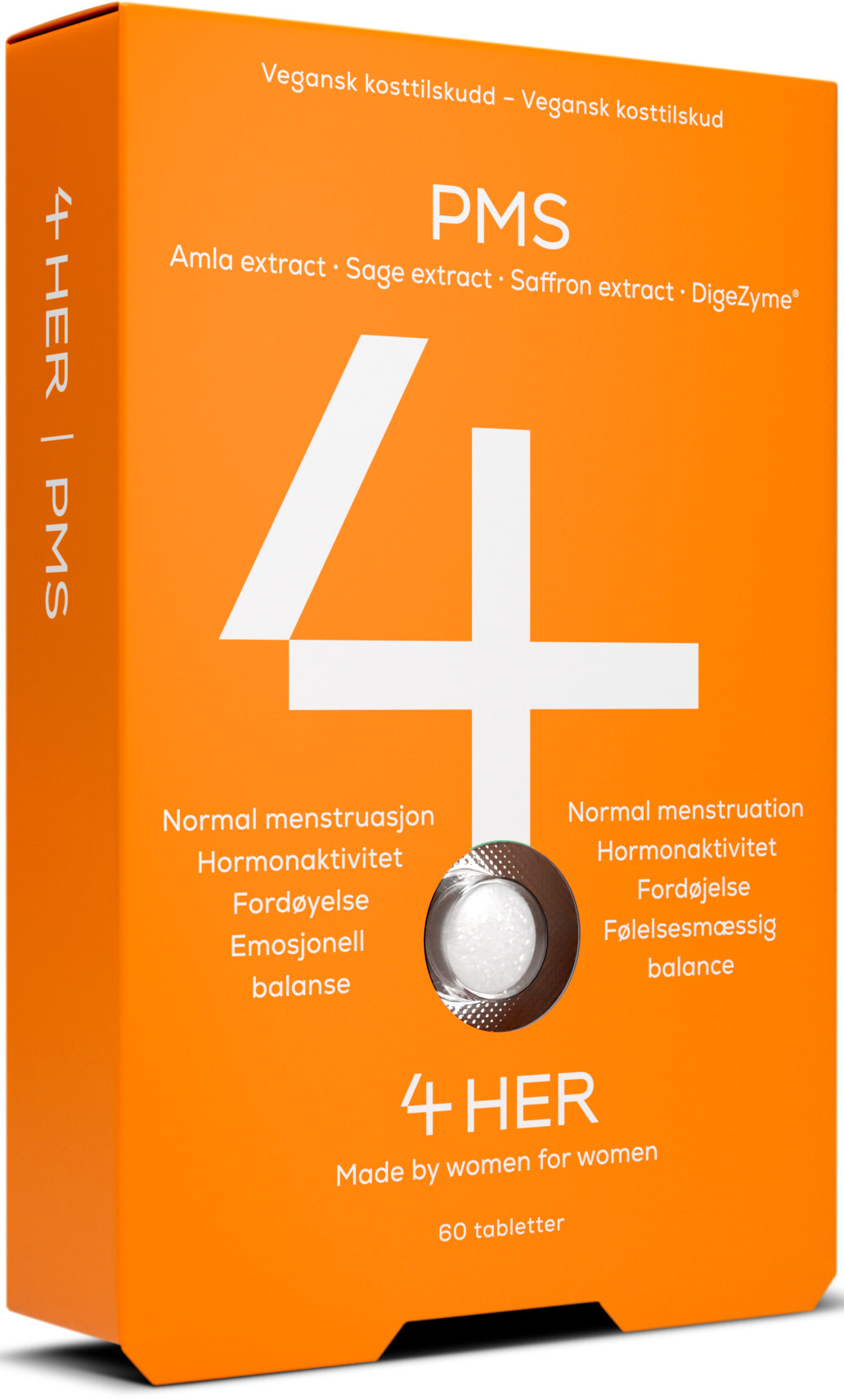 4HER PMS - Kosttilskudd for menstruasjonssyklus | Vita.no