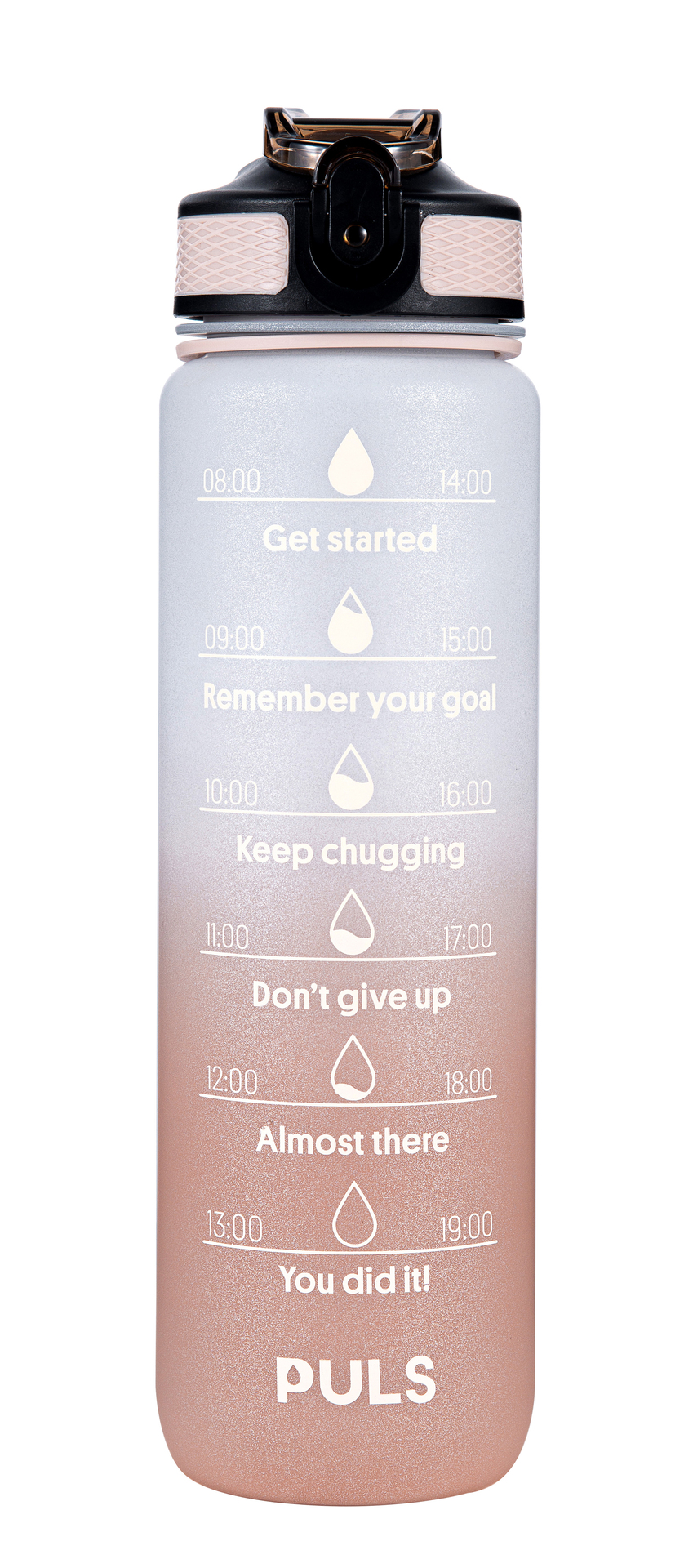 Motiverende Vannflaske Sparkling Nude 900ml | Vita.no