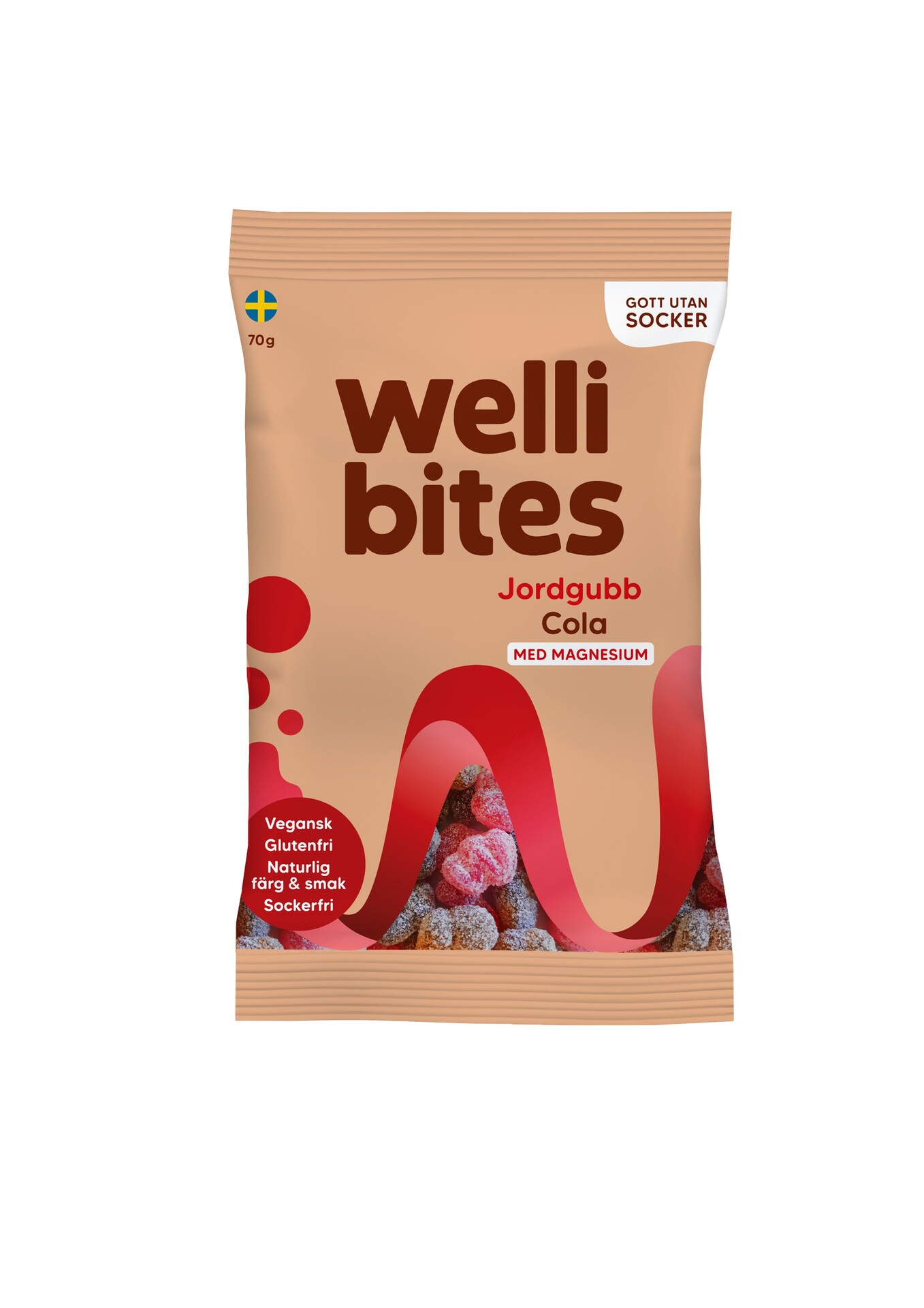 Wellibites Jordbær & Cola - Sukkerfri magnesiumsnacks | Vita.no