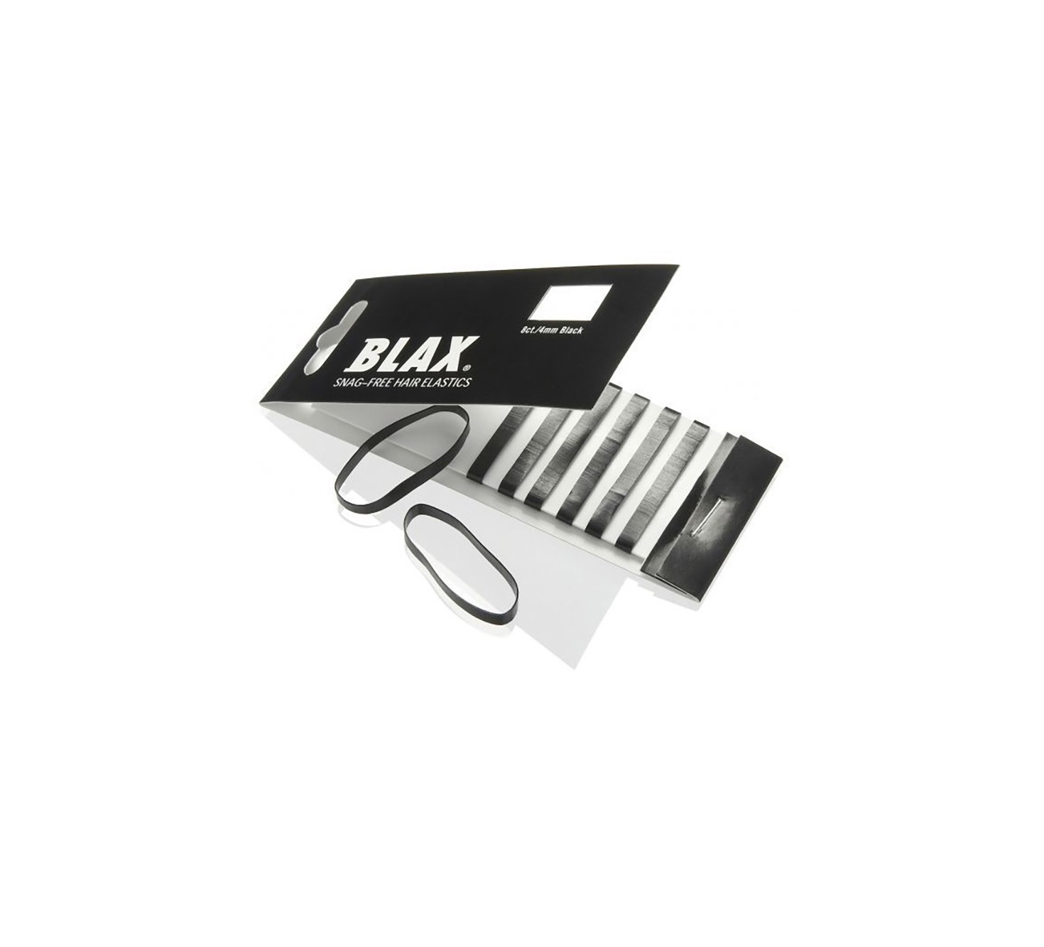 BLAX Snag-Free Hair Elastics Black 8 stk | Vita.no