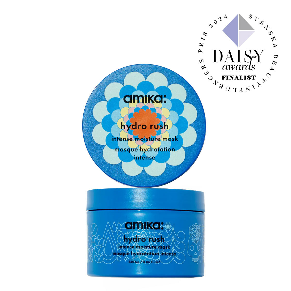 Amika Hydro Rush Intense Moisture Hair Mask 250ml | Vita.no