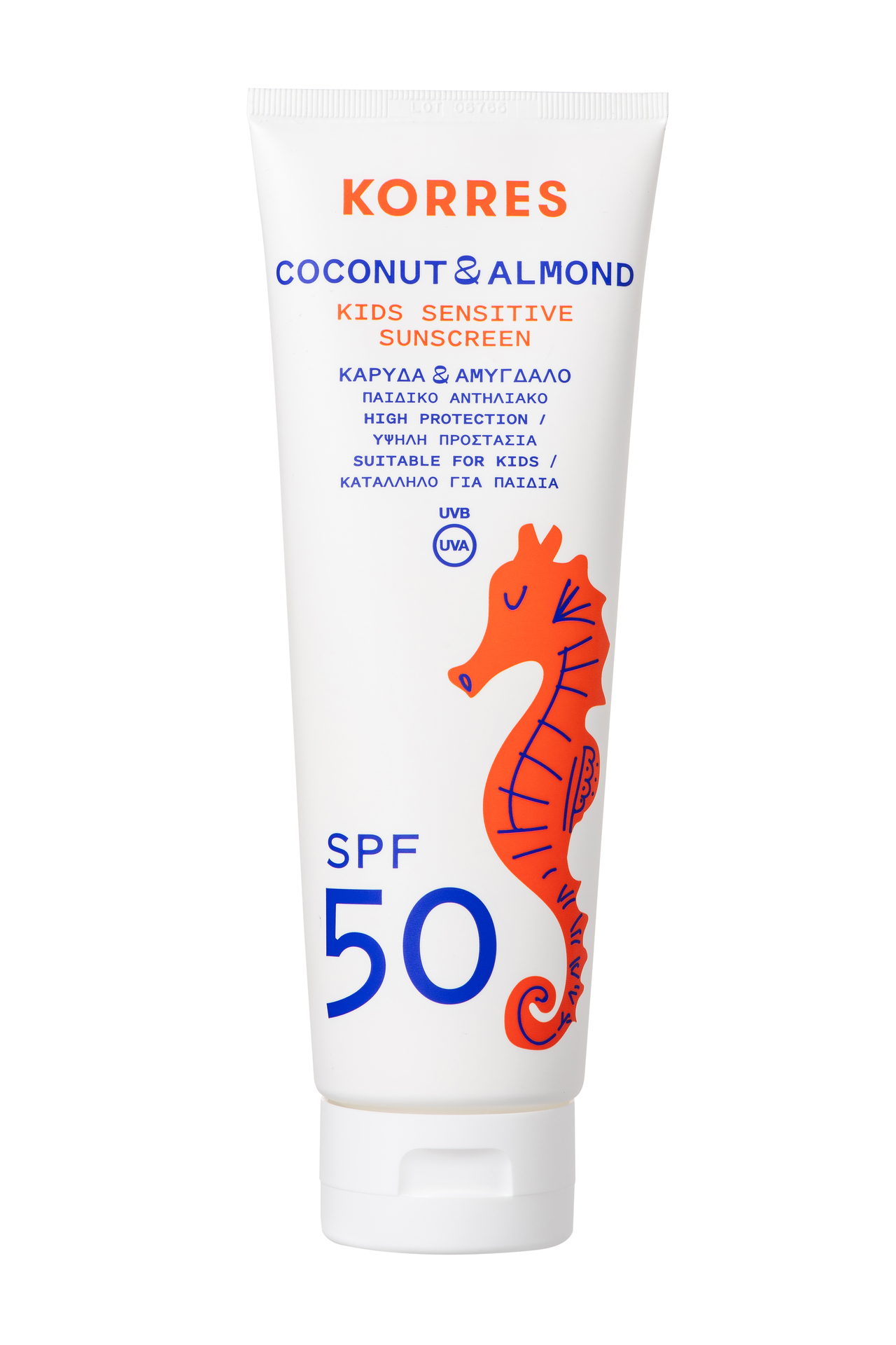 Korres Coconut & Almond Kids Sensitive Solkrem SPF50 250ml | Vita.no